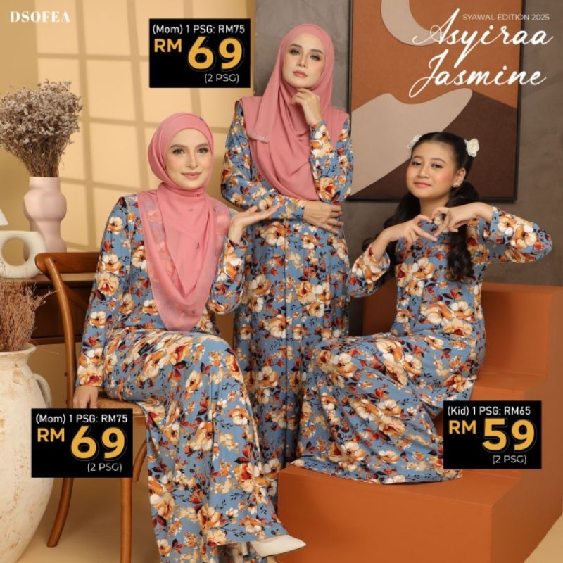 NEW DESIGN RAYA 2025 MOM+KIDS ASYIRAA 43 | Shopee Malaysia