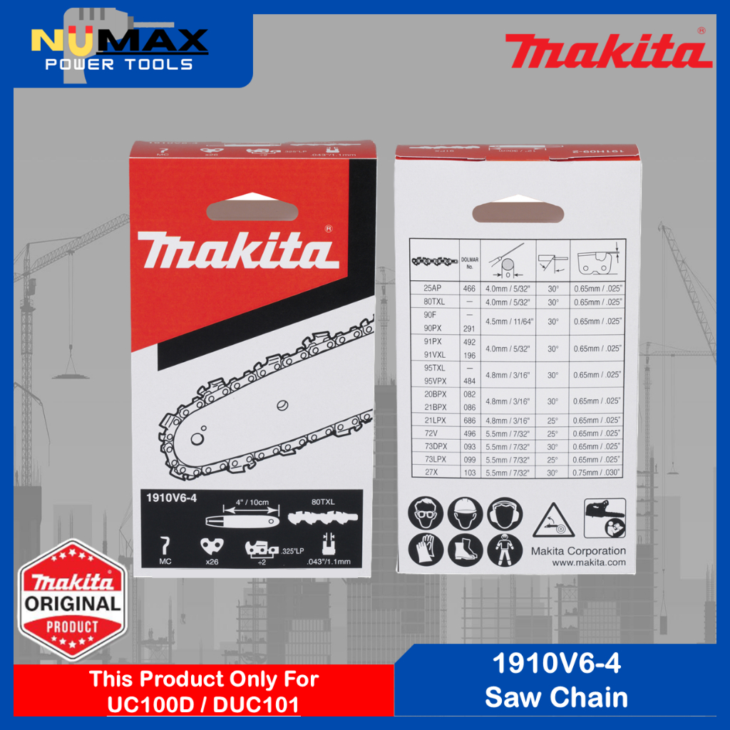 Makita Saw Chain for UC100D / DUC101 ( 1910V6-4 ) | Shopee Malaysia