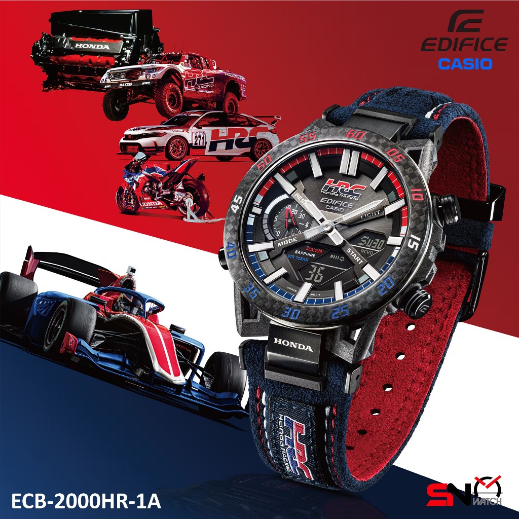 Casio Edifice x Honda Racing Collaboration ECB-2000HR Navy Blue ...