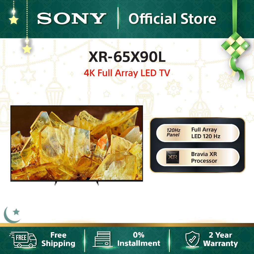 Sony 65" BRAVIA XR X90L | Full Array LED | 4K Ultra HD | High Dynamic ...