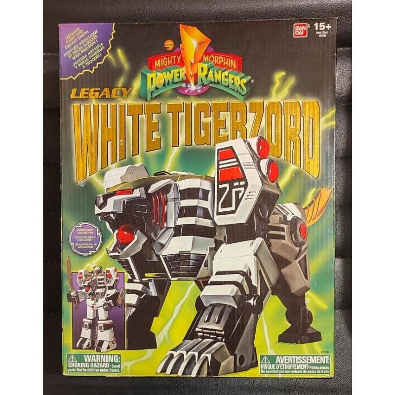 Ori Bandai Power Rangers Mighty Morphin Legacy White Tiger Zord ...