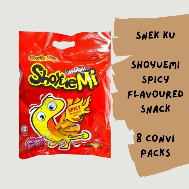 SNEK KU SHOYUEMI SPICY FLAVOURED SNACK (8 CONVI PACKS) | Shopee Malaysia