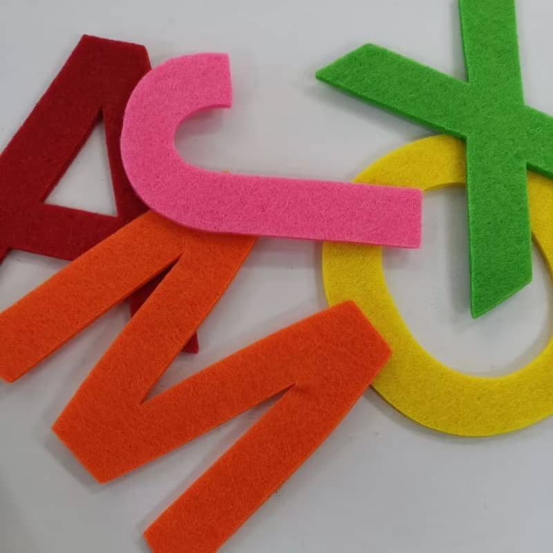 Alphabet Felt Fabric A- Z art craft DIY Capital Letter Huruf Besar ...