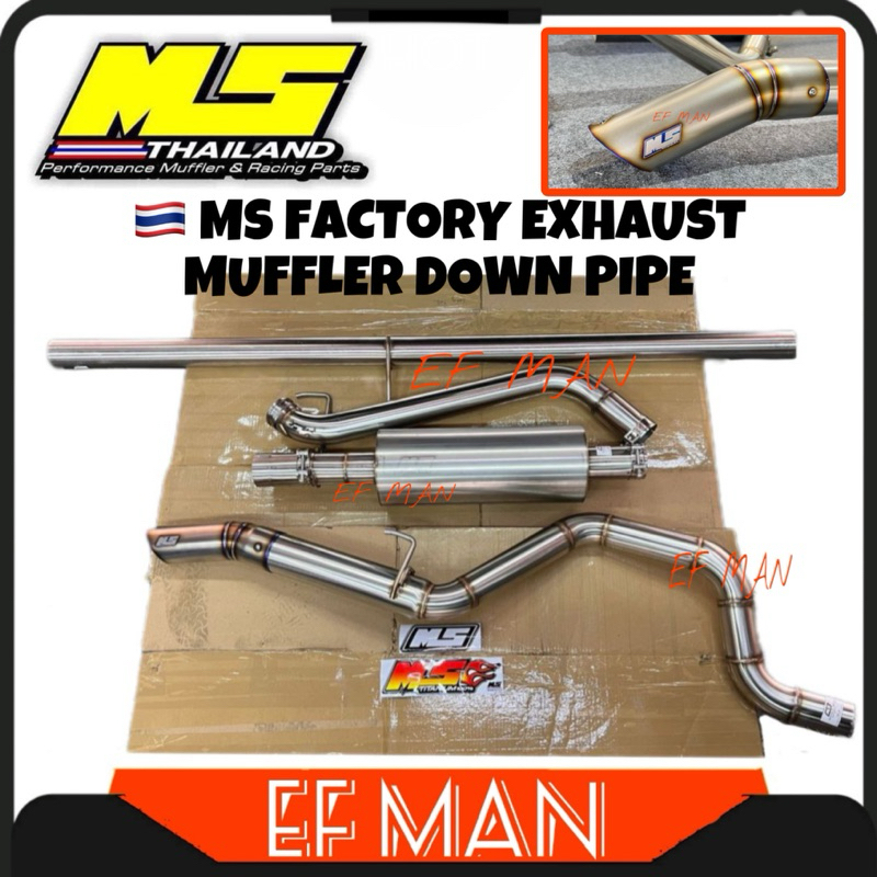 THAILAND MS FACTORY EXHAUST MUFFLER DOWN PIPE HILUX REVO ROGUE RANGER ...