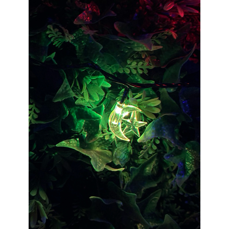 Hari Raya Lampu LED ADE-Bulan Bintang/ 40 LED(8 meter) | Shopee Malaysia