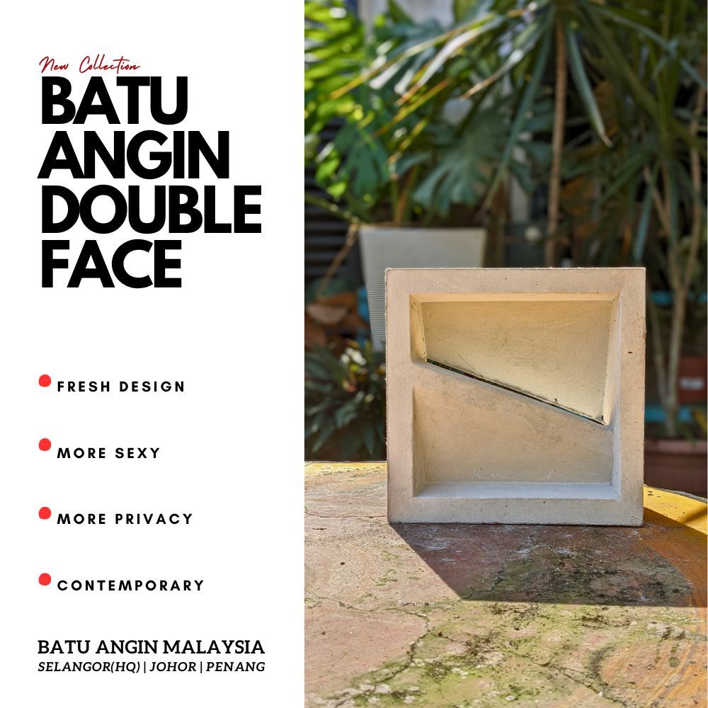 NEW HOT DOUBLE FACE BATU ANGIN Ventilation Block Breeze Block Batu ...
