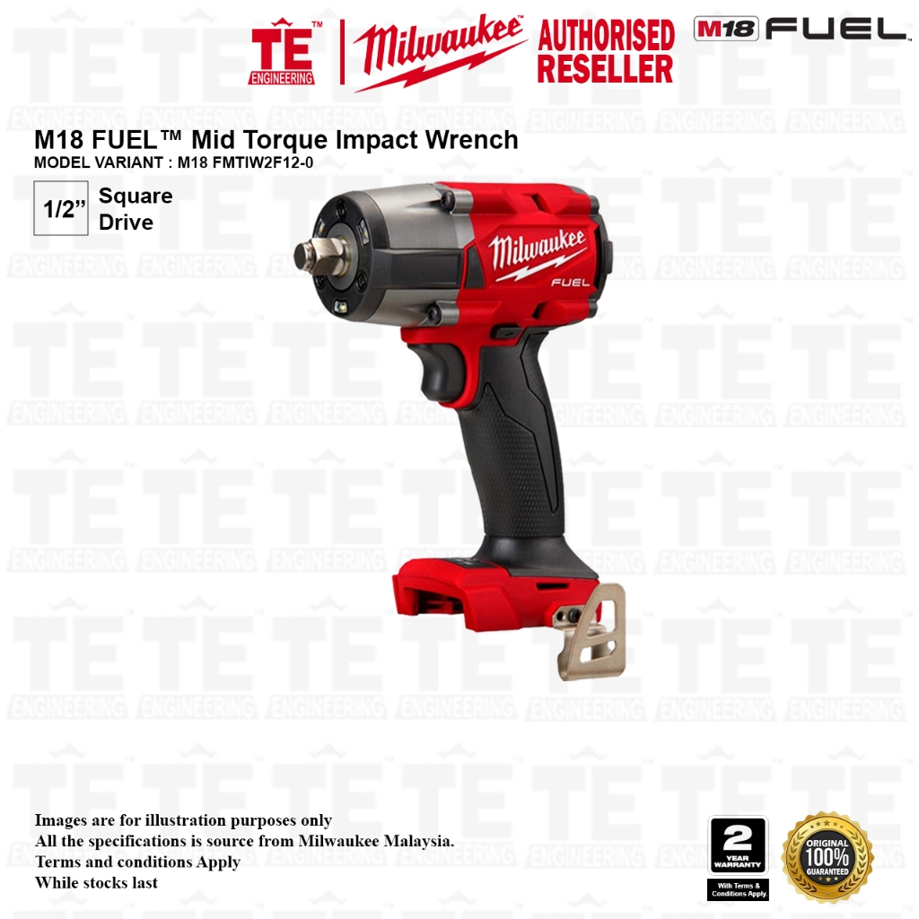 Milwaukee M18 FUEL 1/2" Mid Impact Wrench ( M18 FMTIW2F12 ) | Shopee ...
