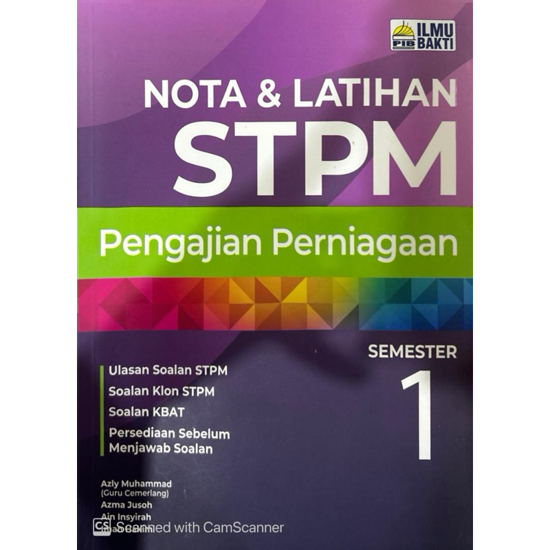 Nota & Latihan STPM Pengajian Perniagaan Sem 1 | Shopee Malaysia