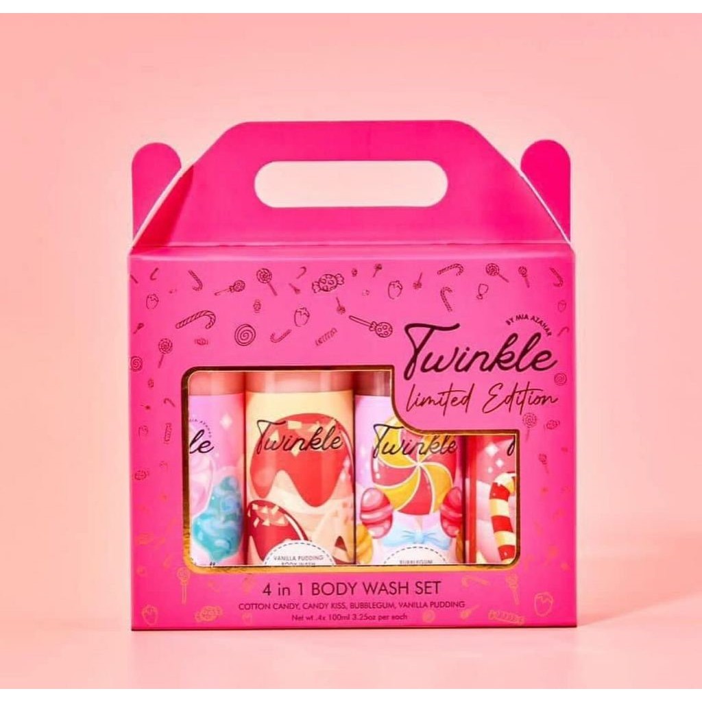 🍬TWINKLE Limited Edition 4in1 Body Wash Set / TWINKLE SET Bubblegum ...