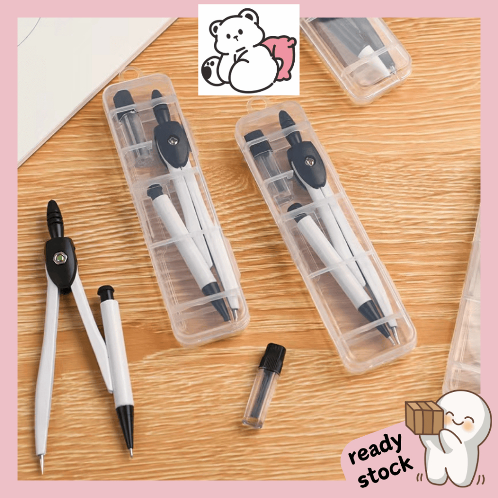 MUJI Geometry Set Compass with Mechanical Pencil | Shopee Malaysia