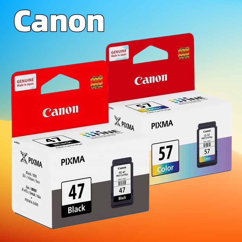CANON PG-47 CL-57 CL-57s INK CARTRIDGE CANON PIXMA E410 E400 E460 E480 ...