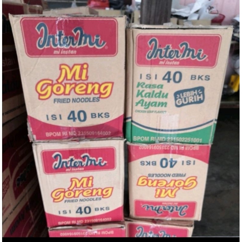 【Ready Stock]Intermi Kaldu Ayam/Migoreng/Goreng Pedas 1BOX40PACK Mi ...
