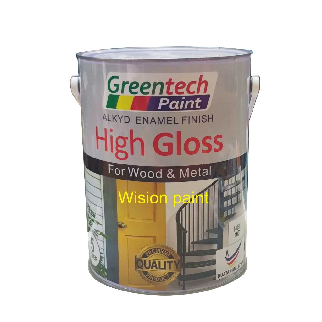 HIGH GLOSS PAINT ( 1L GREENTECH HIGH GLOSS PAINT ) FOR WOOD AND METAL ...