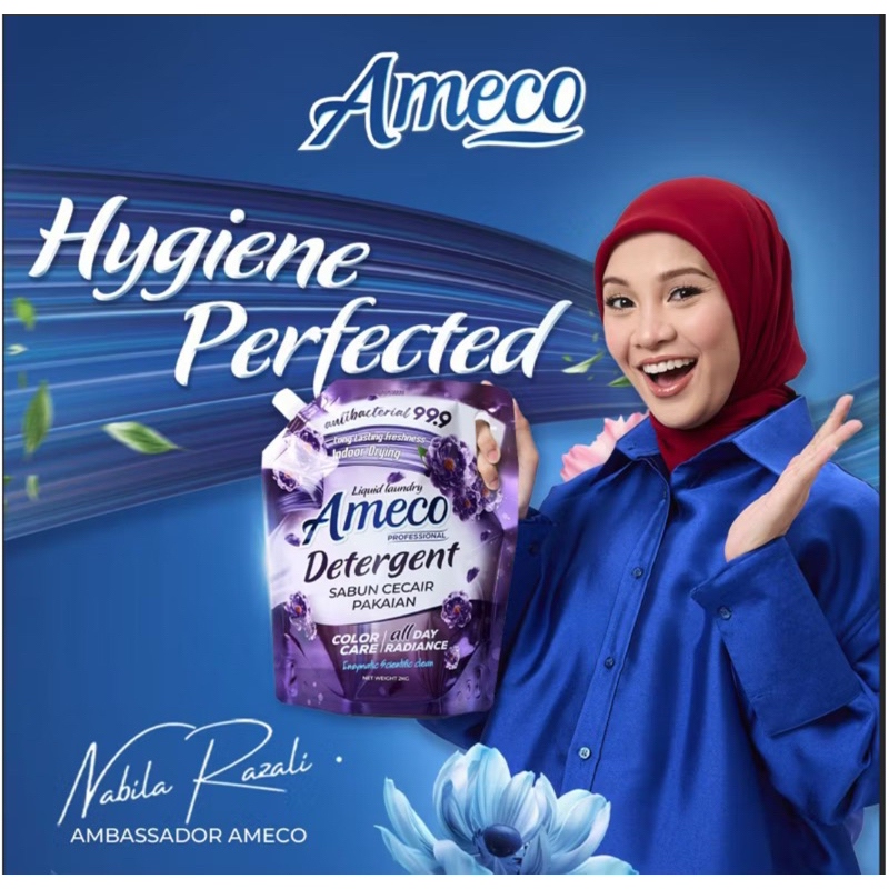 Ameco Professional Liquid Laundry Detergent Colour Care Perfume 2kg | Shopee Malaysia