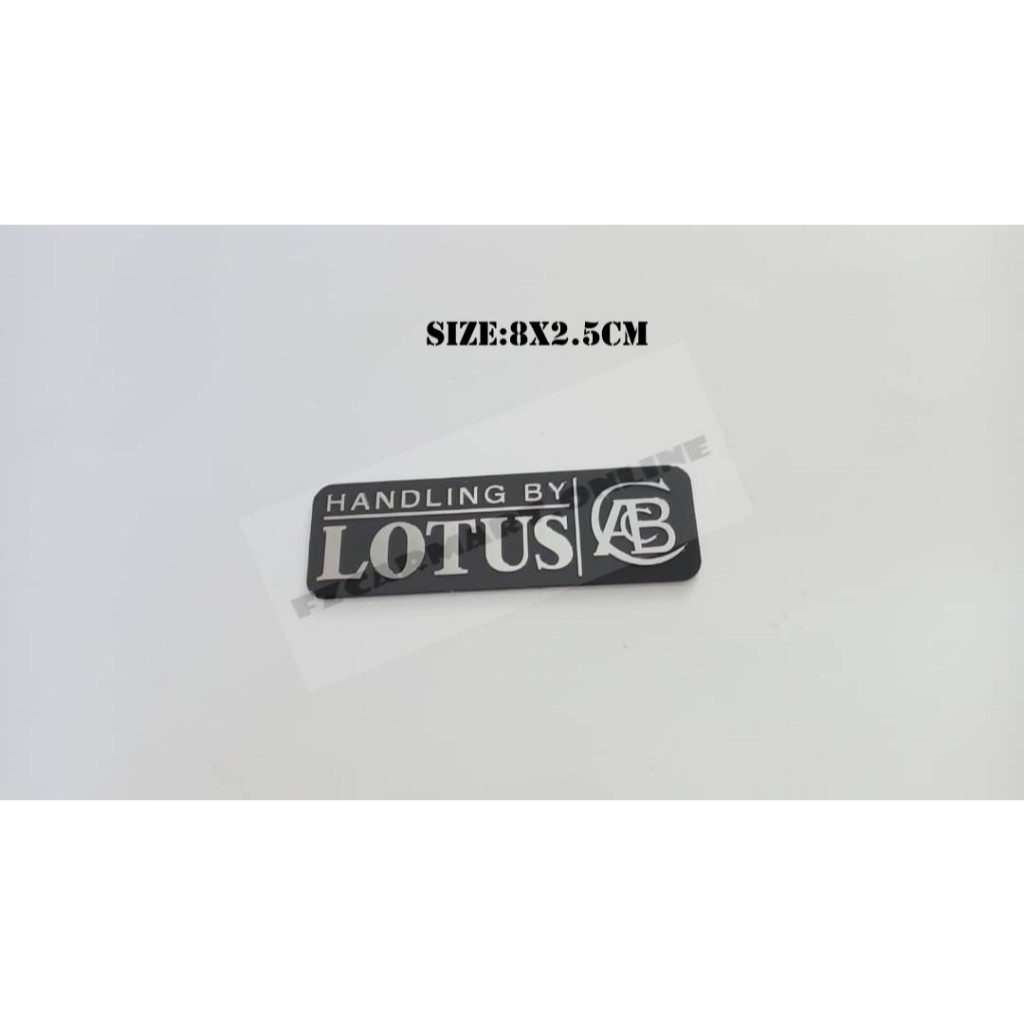 PROTON HANDLING BY LOTUS REAR BOOT EMBLEM LOGO - (ABS) | Shopee Malaysia