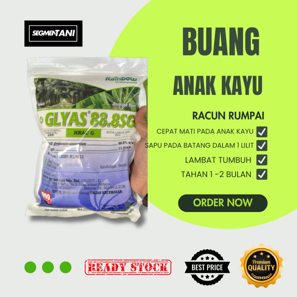 RACUN RUMPUT / RACUN SERAP / GLYPHOSATE AMMONIUM 88% / LALANG / RUMPUT ...