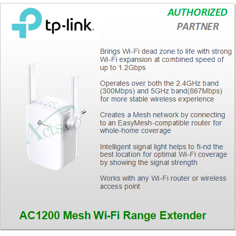 TP-LINK AC1200 Mesh Wi-Fi Range Extender | Shopee Malaysia