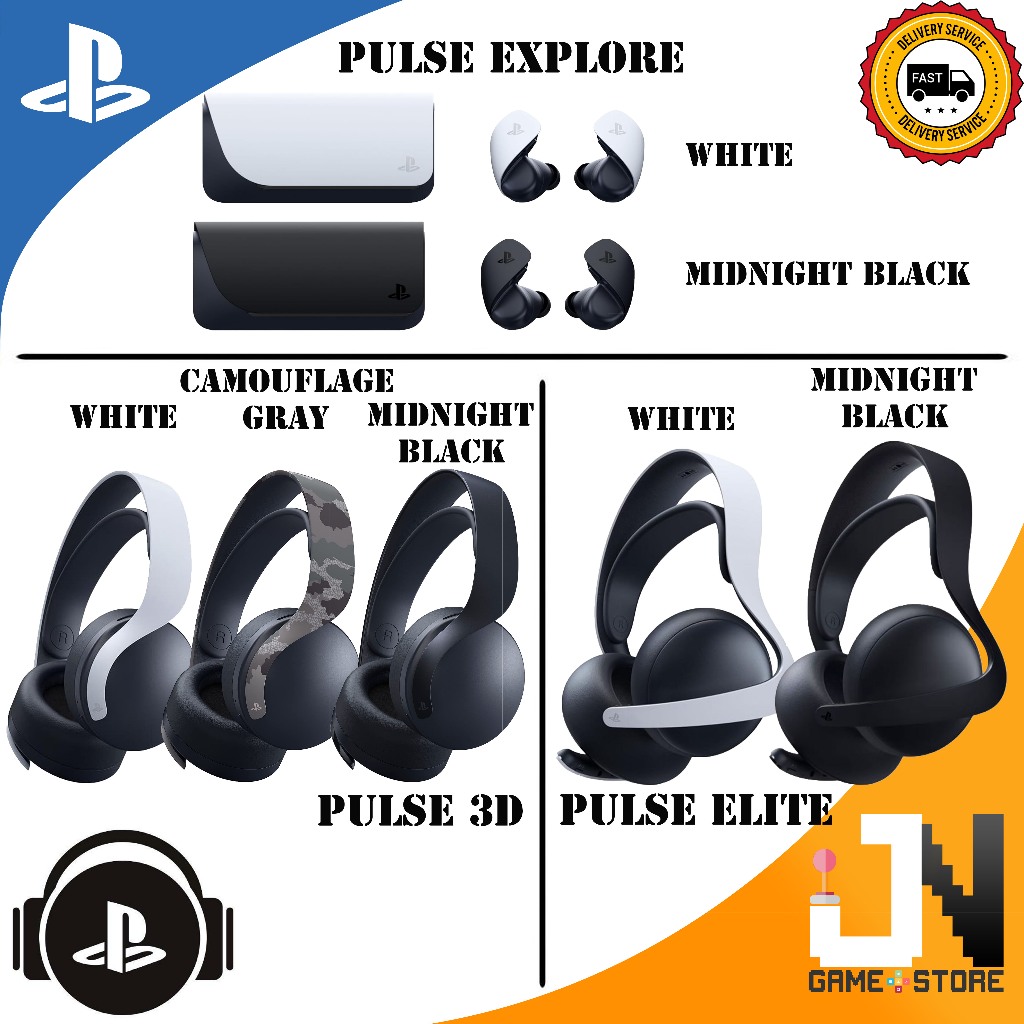 Sony Playstation 5 Pulse Explore Earbuds / Pulse 3D / Pulse Elite ...