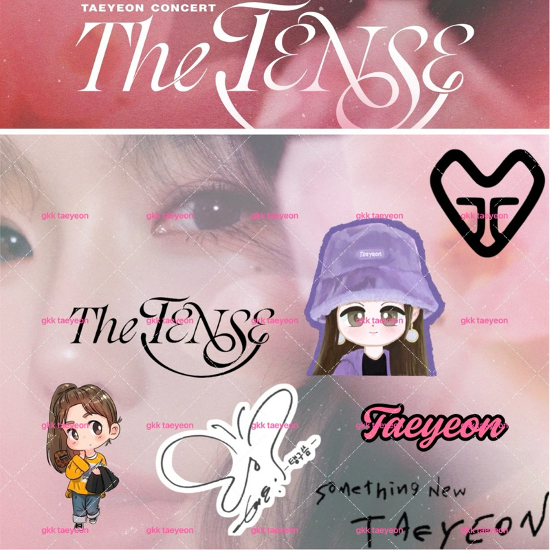 Taeyeon The Tense concert 纹身贴 World Tour Singapore Concert tattoo ...