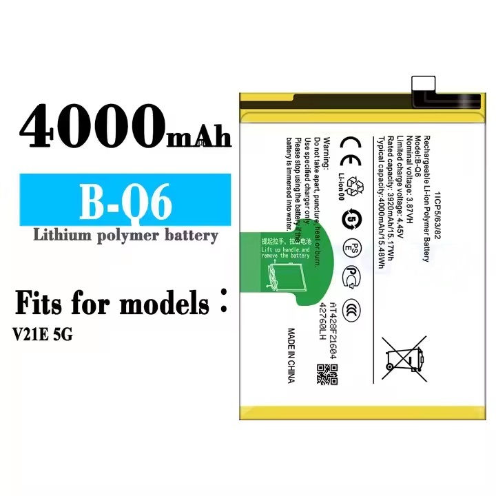 VIVO V21E BATTERY ORIGINAL B-Q6 | Shopee Malaysia