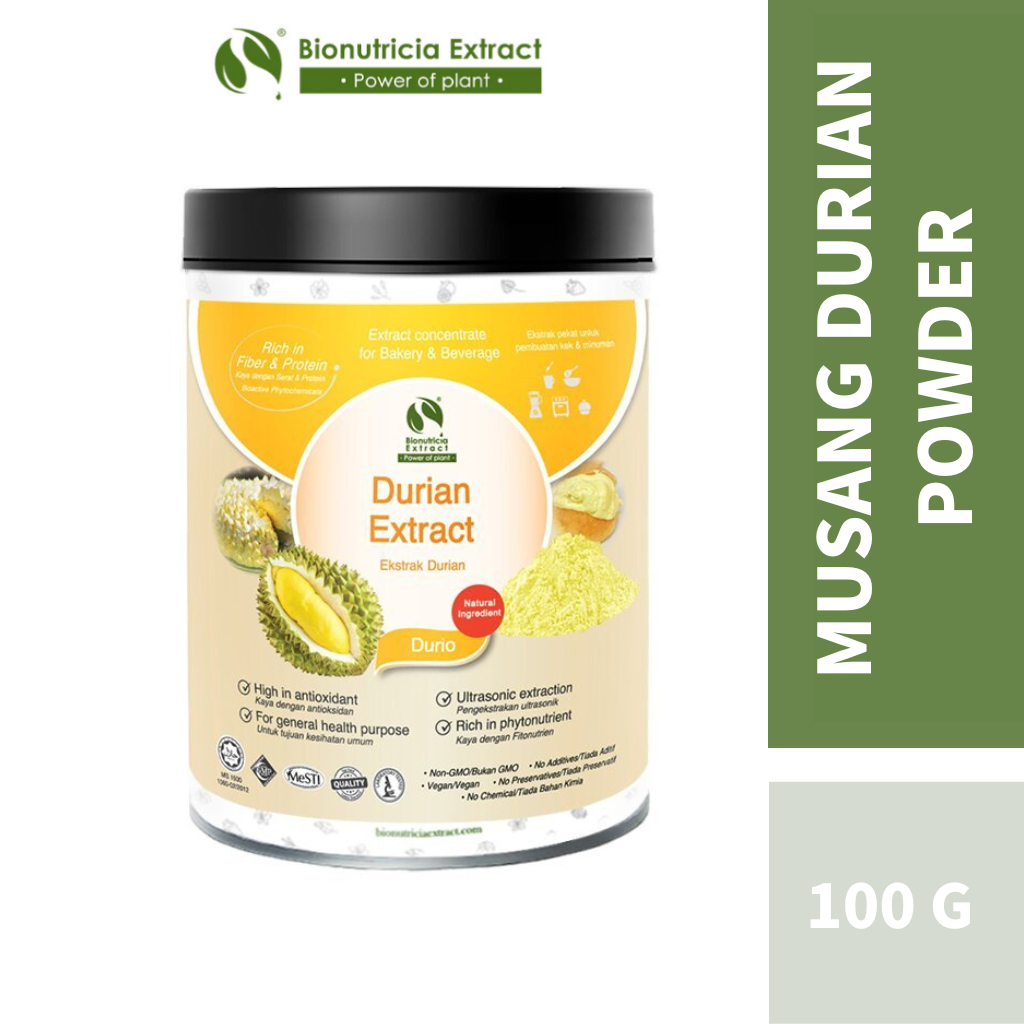 Bionutricia Pure Musang Durian Powder Durio Standardized Extract (100g ...