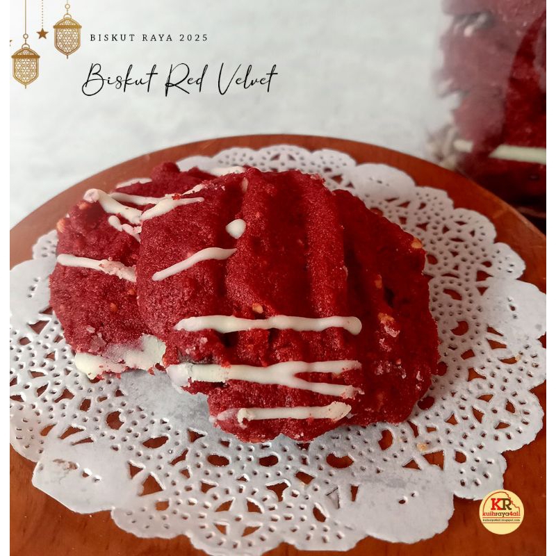 Kuih Raya 2025, Biskut Raya Red Velvet Cookies | Shopee Malaysia