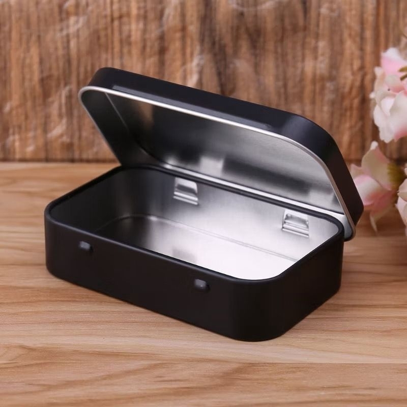 METAL EMPTY MINI TIN BOX STORAGE BOX (hitam) | Shopee Malaysia