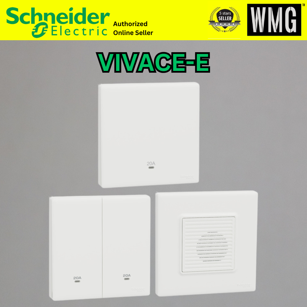 SCHNEIDER VIVACE-E 20A DOUBLE POLE / 20A 2GANG DOUBLE POLE / 20A 2WAY ...