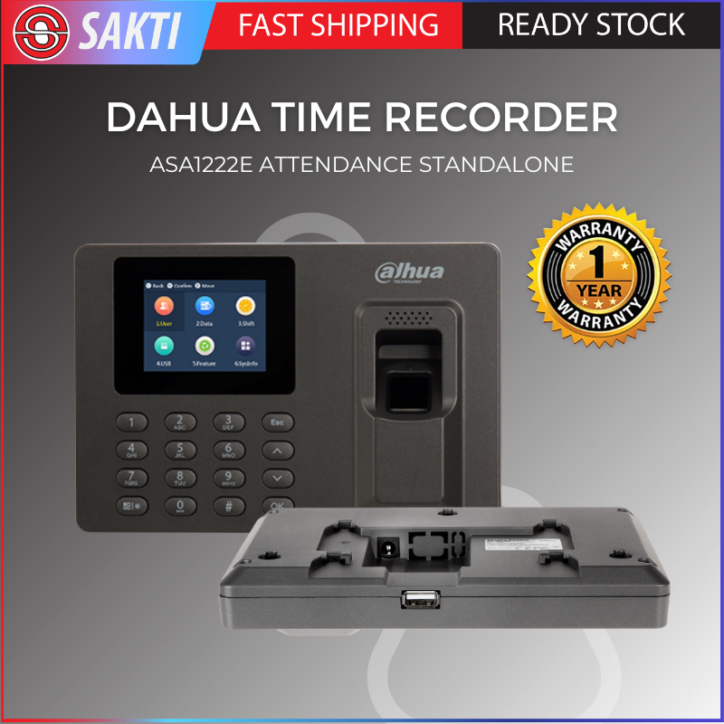 Dahua ASA1222E-S Time Attendance Standalone Plug & Play Original ...