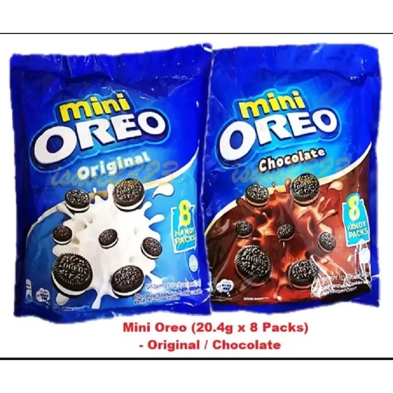Mini Oreo (20.4g x 8 Packs) - Original / Chocolate | Shopee Malaysia