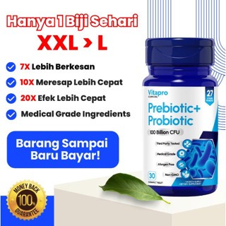VitaPro Clinical Prebiotic+ Probiotic 100Million CFU 30Tablet. | Shopee ...