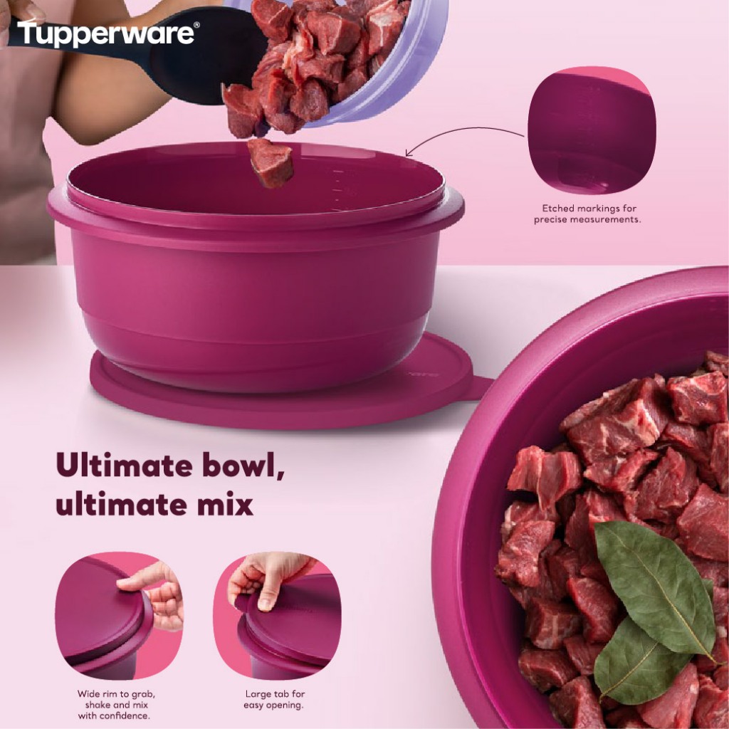 🔥 TUPPERWARE Mixing Bowl Tupperware Mixing Bowl Baking Serving Bowl ...