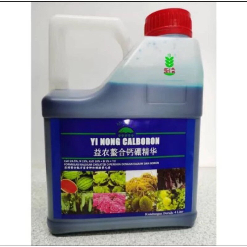 Yi Nong Calboron 4L kalsium chelated diperkaya dengan kalium dan boron 100%original | Shopee ...