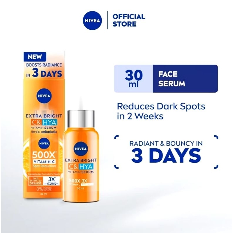NIVEA Face Extra Bright C&Hya Vitamin Serum 30ml | Shopee Malaysia