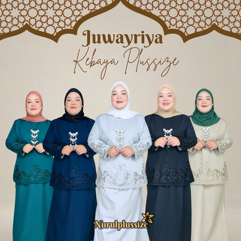PLUSSIZE RAYA COLLECTION KURUNG EMBROIDERY Juwayriya | Shopee Malaysia