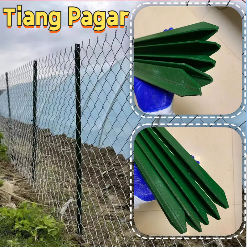 (3mm THK)Tiang Pagar 150/170/200/230/250cm Pagar Cyclone Column Anti ...