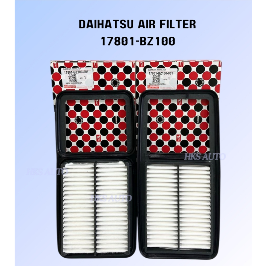 Perodua Axia Air Filter Air Cleaner(2014-2016)(17801-BZ100) DAIHATSU ...