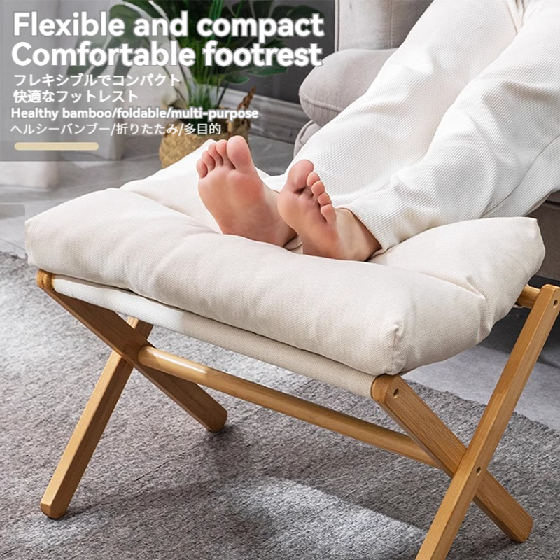 Foldable Ottomans Footstool Sofa Stool Removable For Washable Foot Pad ...