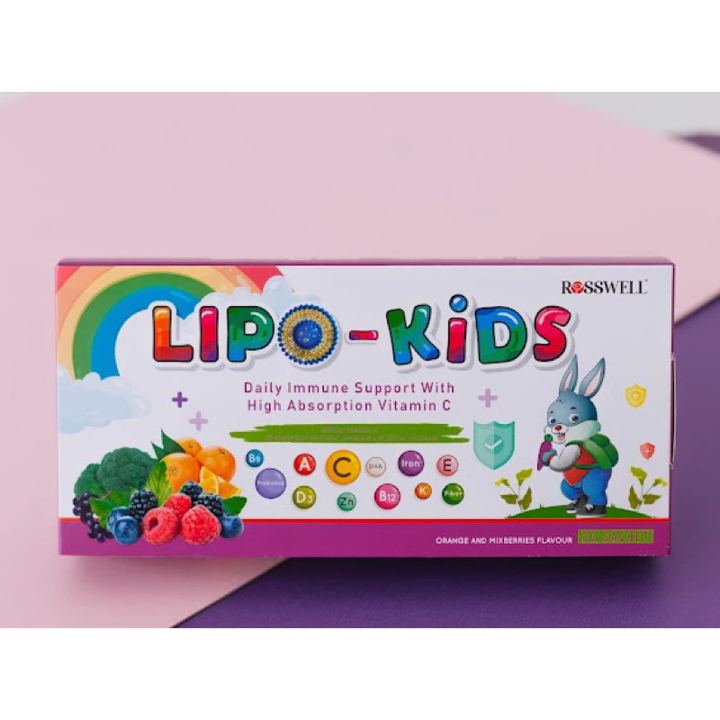 Lipo Kids Liposomal Vitamin C For Kids Supplement Kanak-Kanak (30 sachets/box) | Shopee Malaysia