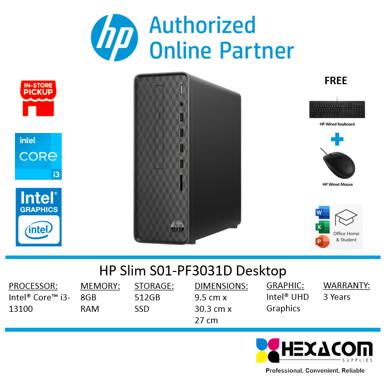 HP Slim Desktop S01-PF3031D/PF3030D /S01-PF4016D/S01-PF4017D Desktop ...