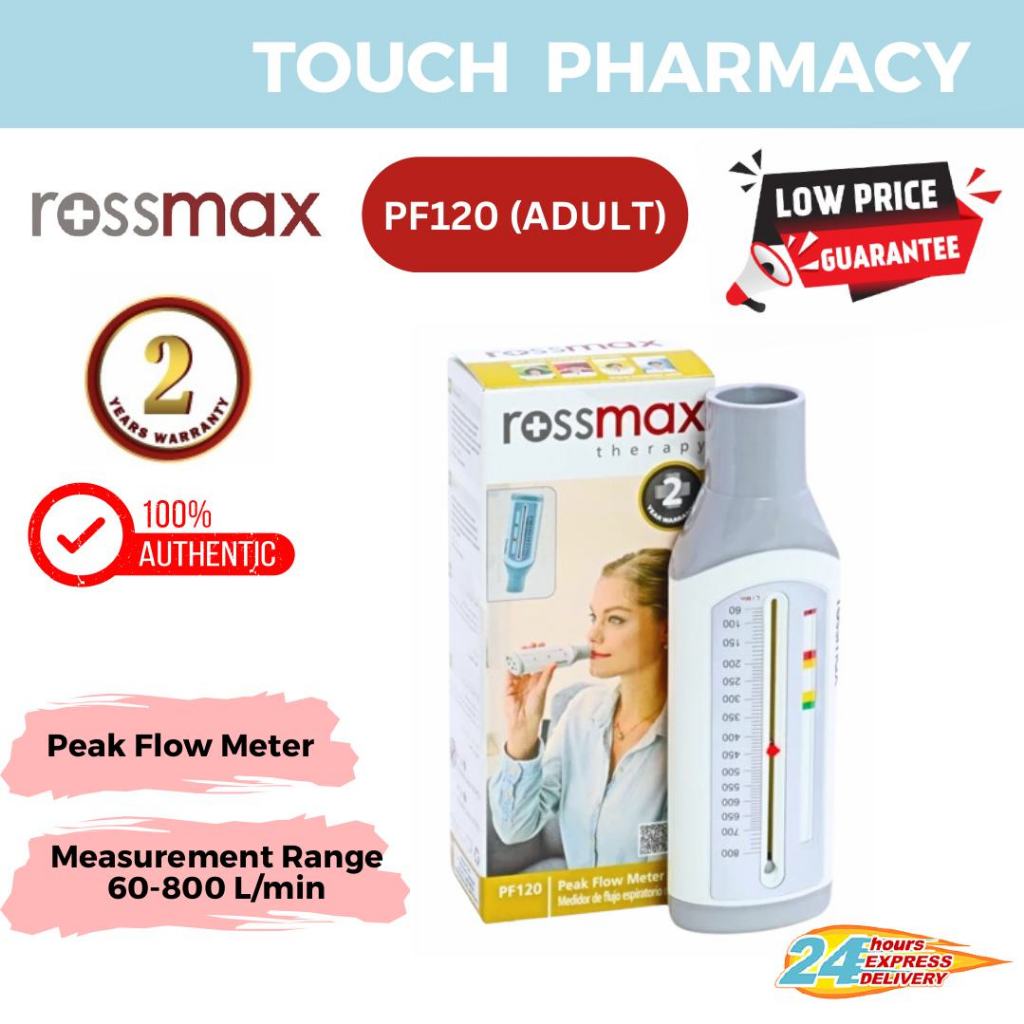 ROSSMAX Peak Flow Meter PF120 Adult 1 Unit | Shopee Malaysia