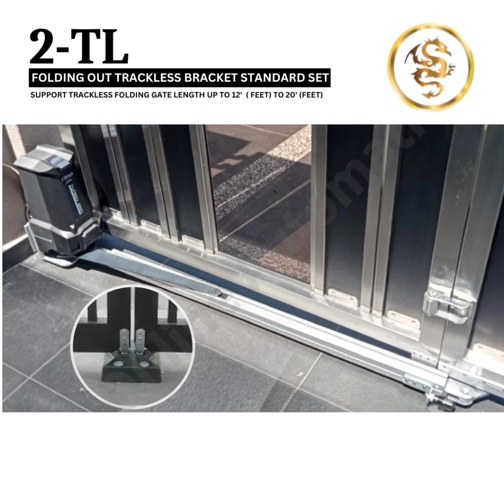 AUTOGATE AST 2TL WALL TYPE TRACKLESS FOLDING BRACKET SET W/O MOTOR 保证正品 ...