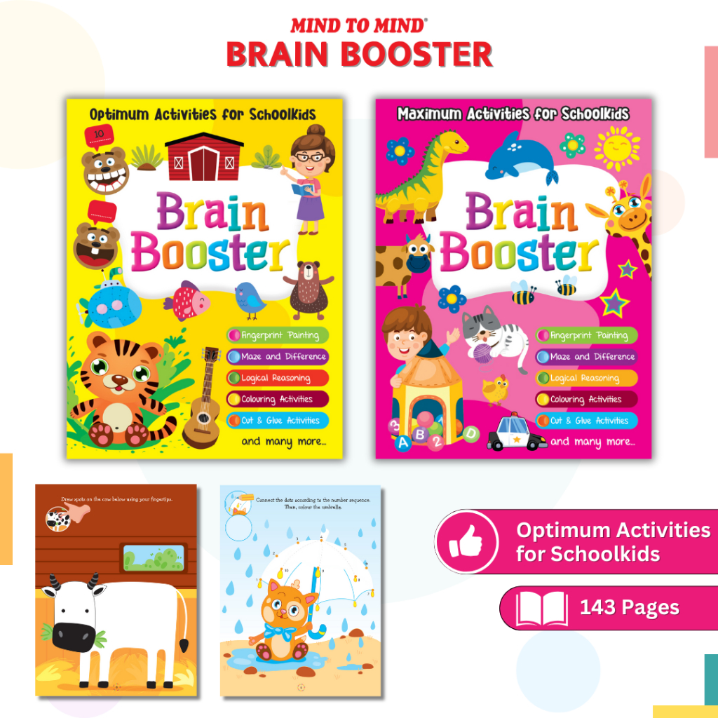 Brain Booster Activity Book for School Kids | Shopee Malaysia