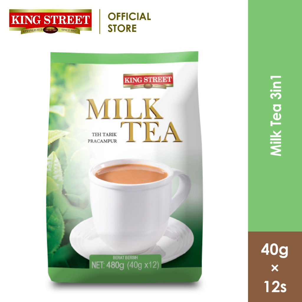 KING STREET Teh Susu 3in1 (12paket x 40g) Milk Tea 3in1 (12s x 40g ...