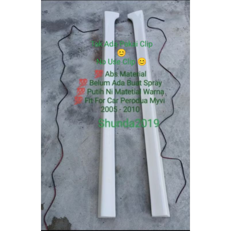 Perodua Myvi Se2(2005-2010) Side Skirt LH&RH ABS With Rubber (No Use ...