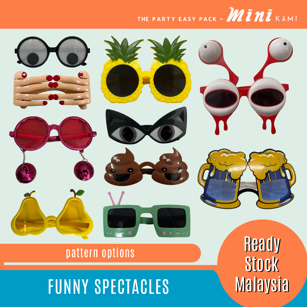 Party Funny LED Light Spec Selfie Party Props Birthday Flower Fruit ...