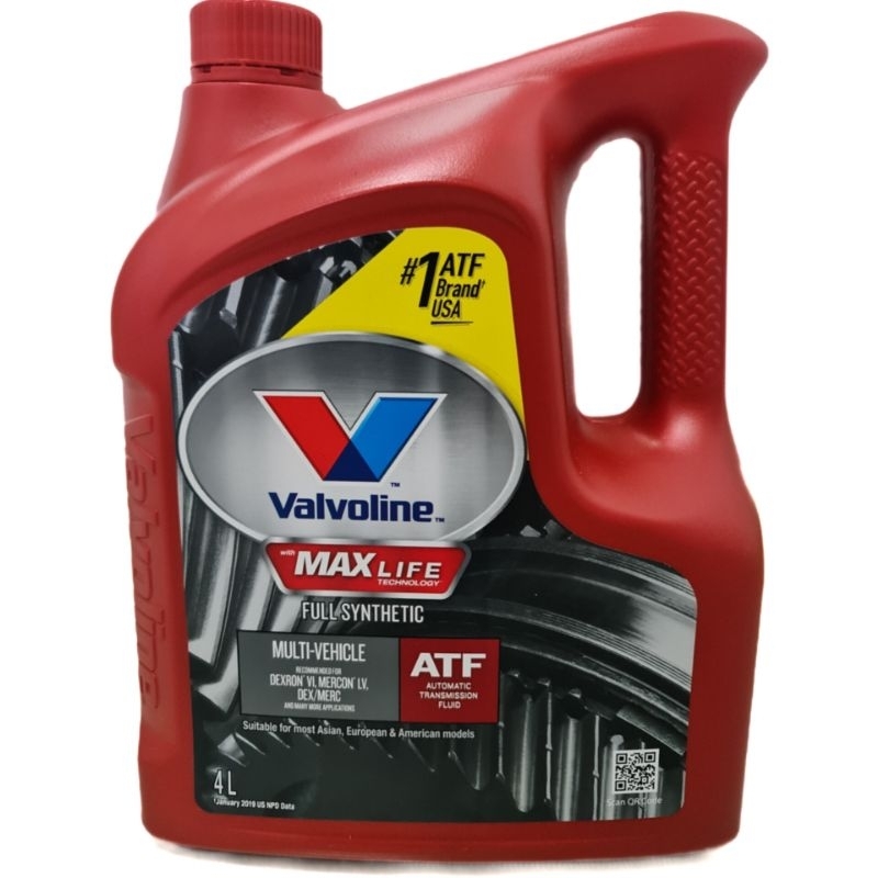Valvoline Maxlife Full Synthetic ATF Multi-Vehicle Transmission Fluids ...