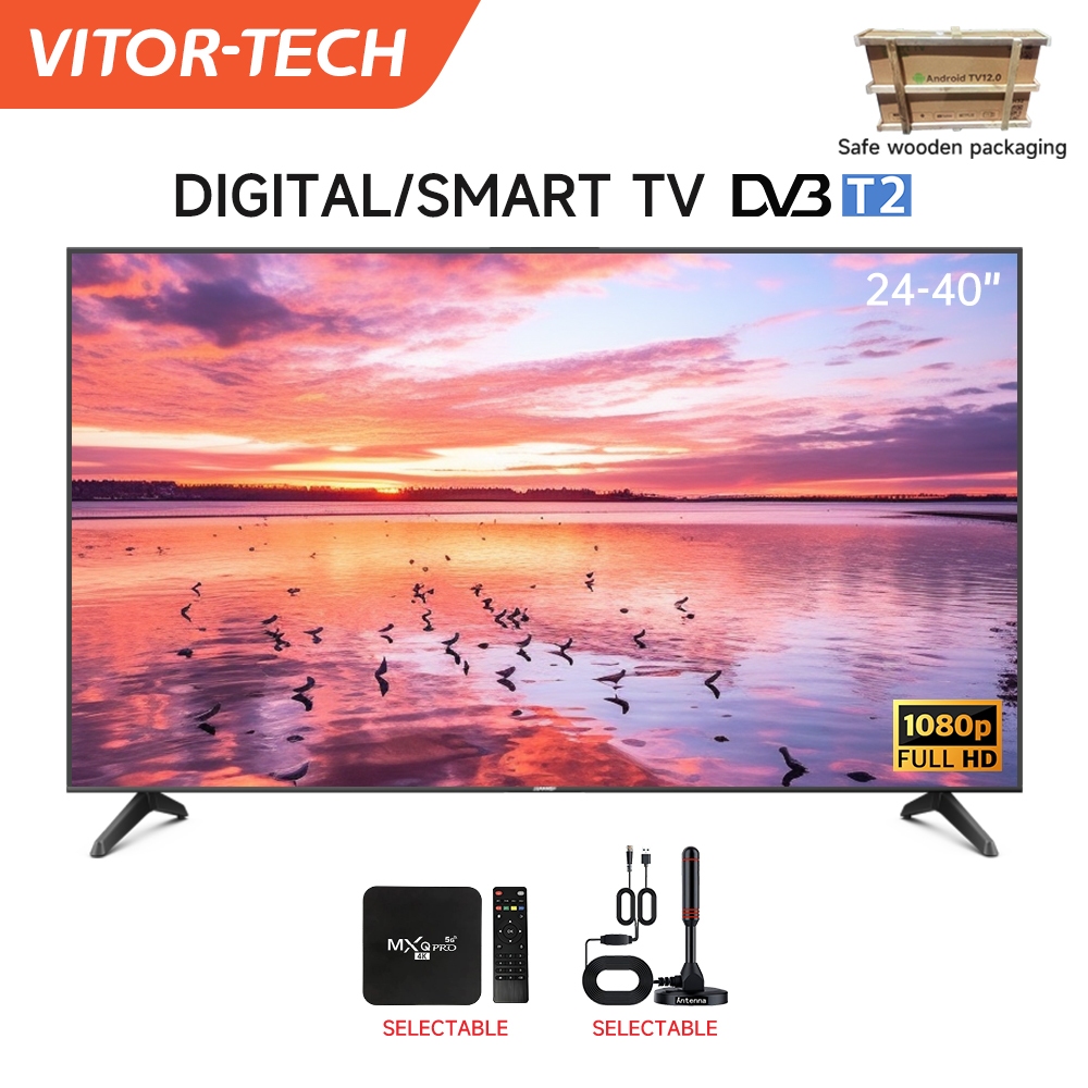 【RM30-80 Vouchers】24"26"32 Inch Digital TV 40 inch Android TV HD LED 4K ...