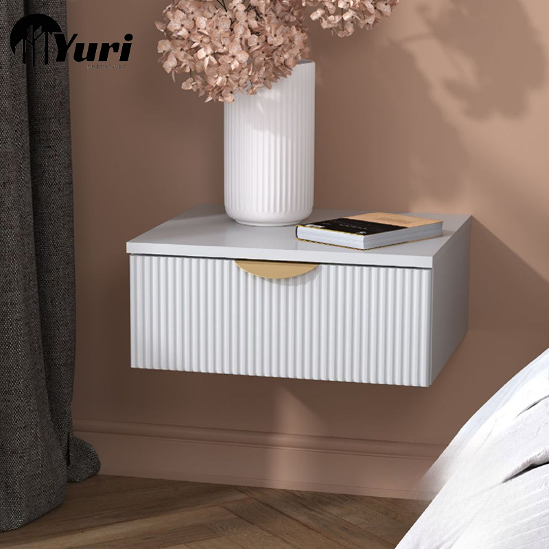 Yuri Wall mounted bedside table Chest of drawers Storage cabinet Simple ...