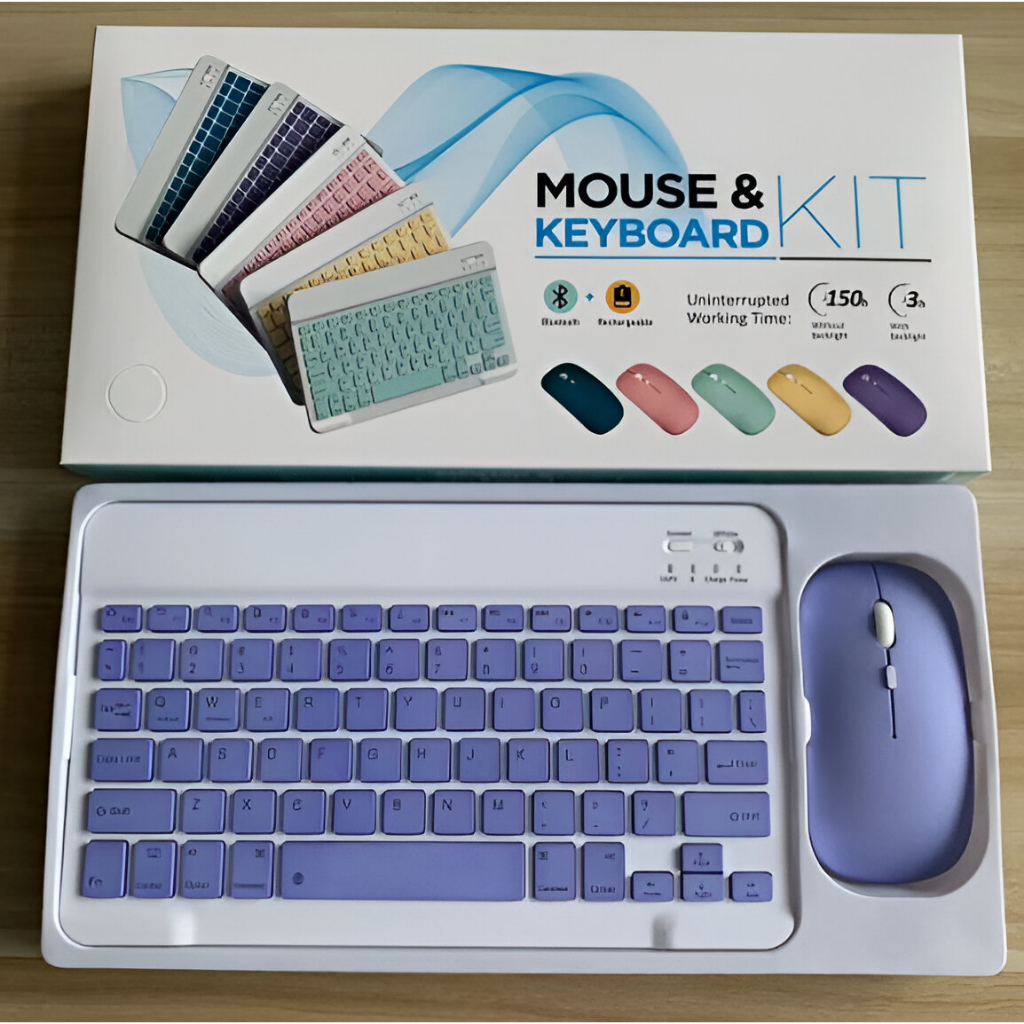 Mouse and Keyboard Kit Wireless Keyboard and Mouse Mini Rechargeable ...
